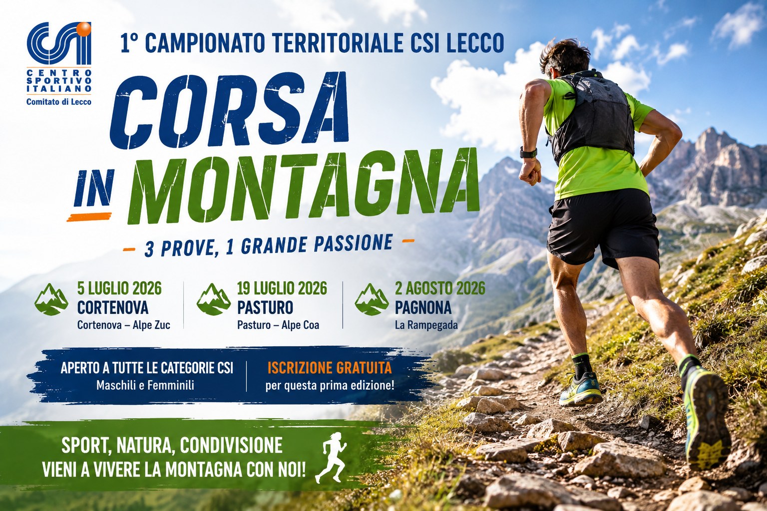 Nasce il primo Campionato Territoriale CSI Lecco di corsa in montagna ...